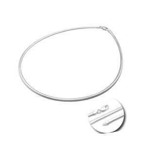 Jewelry | Sterling Silver Omega Link Chain Necklace 3mm | Poshmark